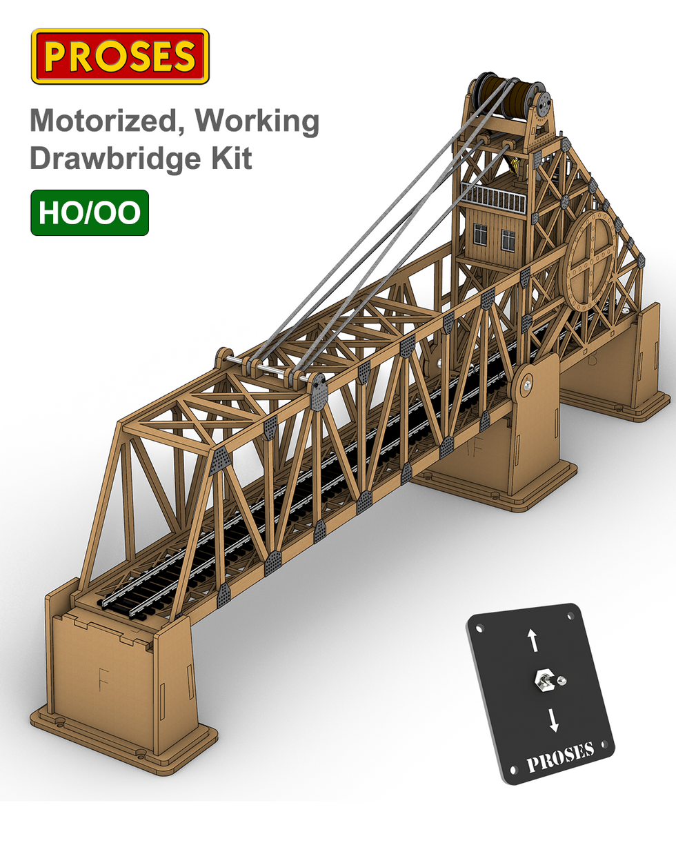 HO/OO Scale Motorized Drawbridge – Proses Hobby Shop