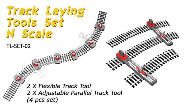 Adjustable Parallel Track and Flexible Track Tools For N Scale Tracks ...