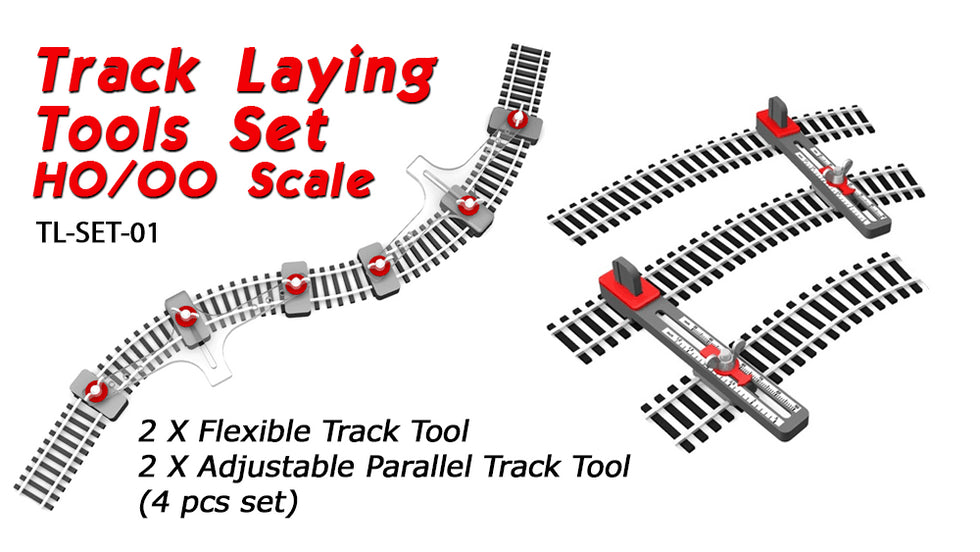 Adjustable Parallel Track and Flexible Track Tools For HO OO Scales ...