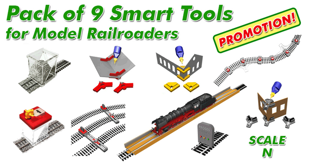 Pack Of 9 Smart Tools For N Scale – Proses Hobby Shop